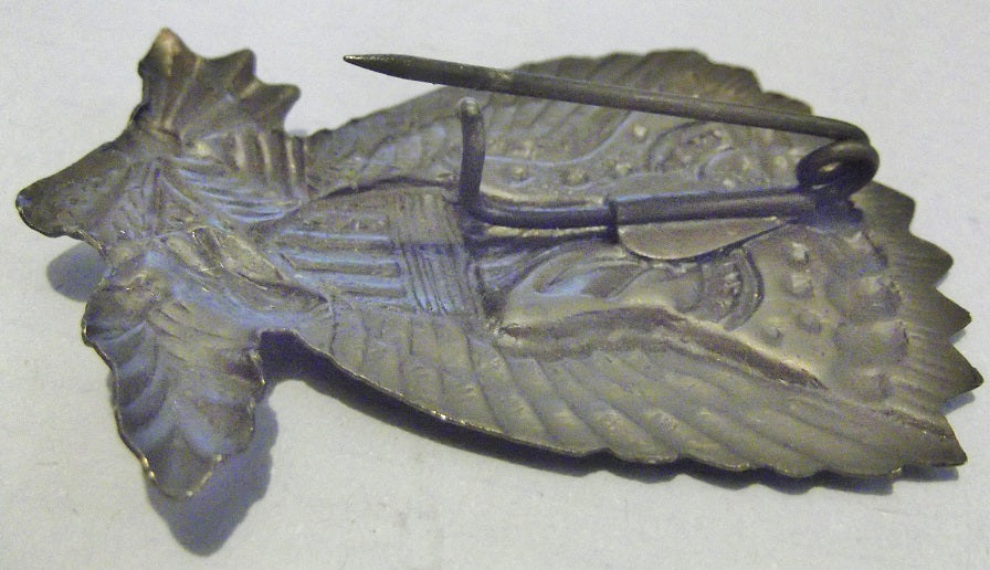 BRASS JEFFERSON DAVIS PIN - HARDEE EAGLE – CONFEDERATE FLAGS AND MORE