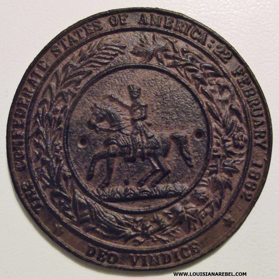 CSA Seal Plaque - DEO VINDICE - Iron – CONFEDERATE FLAGS AND MORE